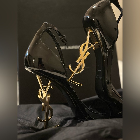 Yves Saint Laurent | Shoes | Saint Laurent Ysl Opyum Sandal In Black ...